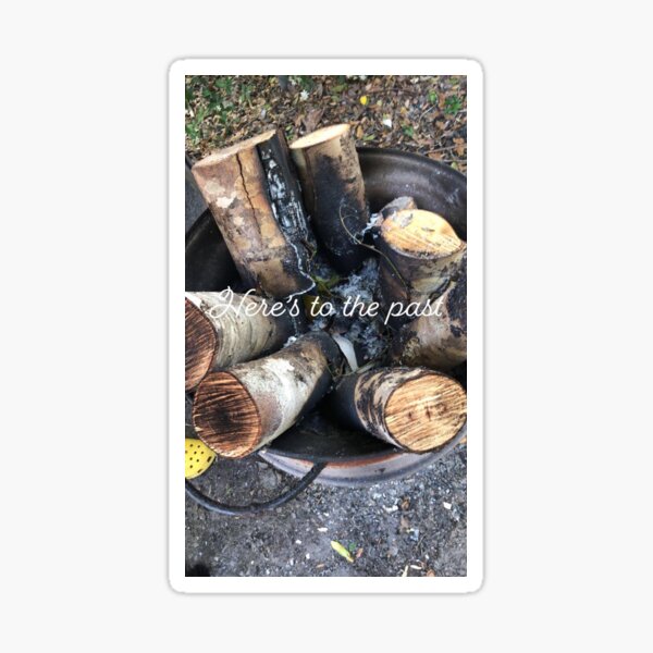 "Burning wood to ashes " Sticker for Sale by Kayliecrosby | Redbubble