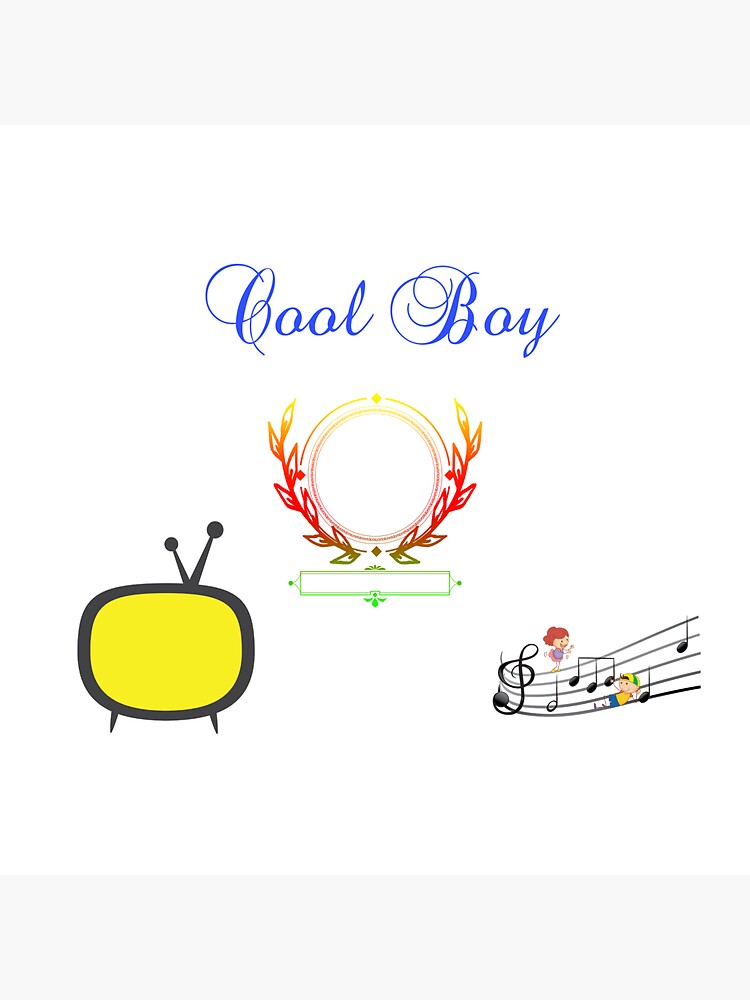 "Cool Boy design for redbubblle" Sticker by Sanjay0707 | Redbubble