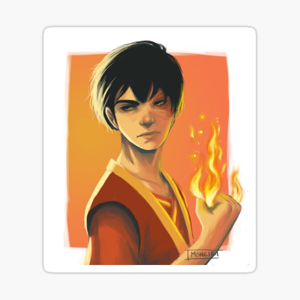 "Zuko" Sticker for Sale by Andy-Monkiki | Redbubble