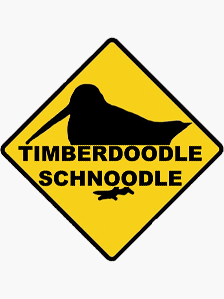 "Timberdoodle Schnoodle" Sticker by erlehner | Redbubble