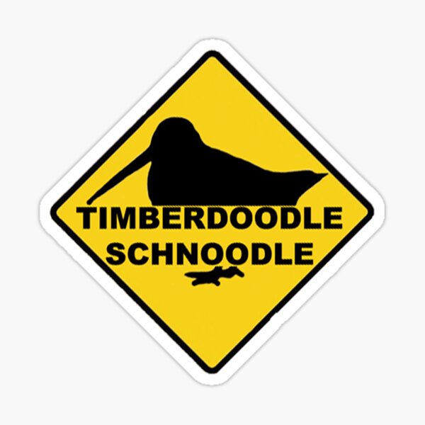 "Timberdoodle Schnoodle" Sticker by erlehner | Redbubble