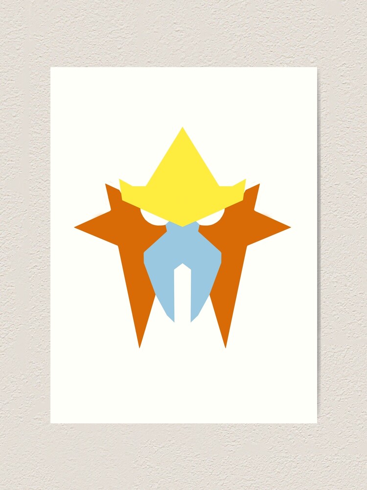 "Pokemon Faces - Entei" Art Print by UnluckyExorcist | Redbubble