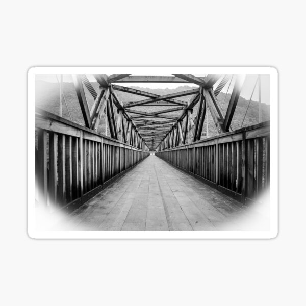 "BW Bridge" Sticker by BuggyB | Redbubble