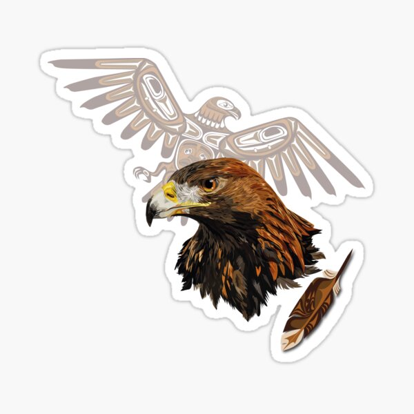 "Golden eagle" Sticker for Sale by obscurite | Redbubble