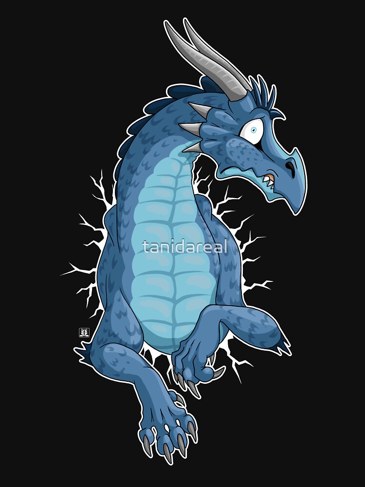 "STUCK - Blue Dragon" T-shirt by tanidareal | Redbubble