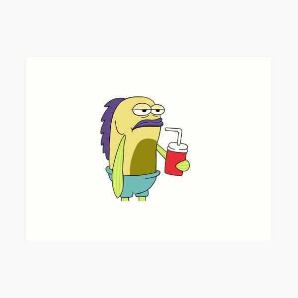 "Spongebob fish drinking soda" Art Print for Sale by GoldenArrow ...