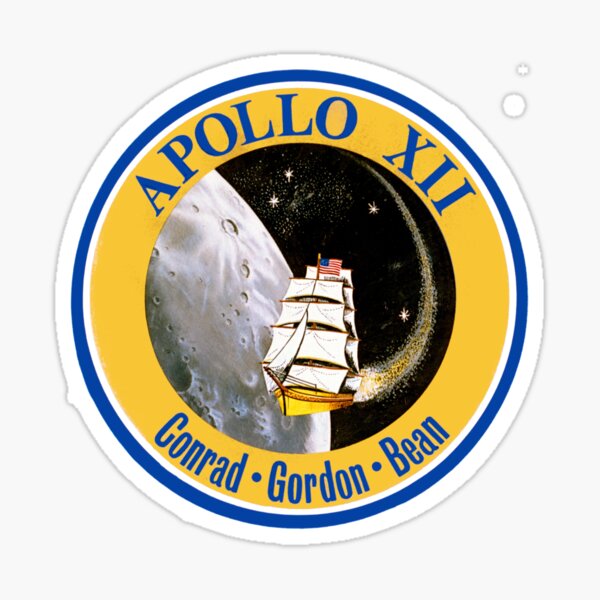 "Apollo 12 Mission Logo" Sticker for Sale by Quatrosales | Redbubble
