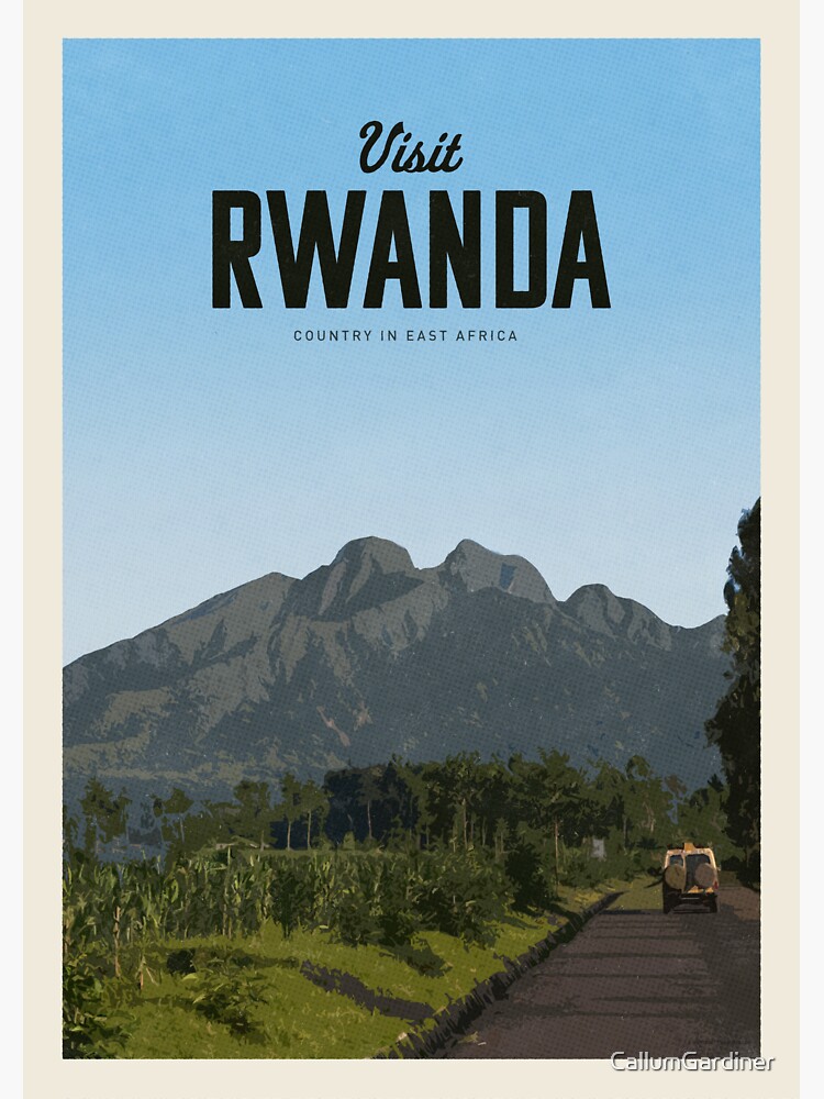 "Visit Rwanda" Sticker for Sale by CallumGardiner | Redbubble