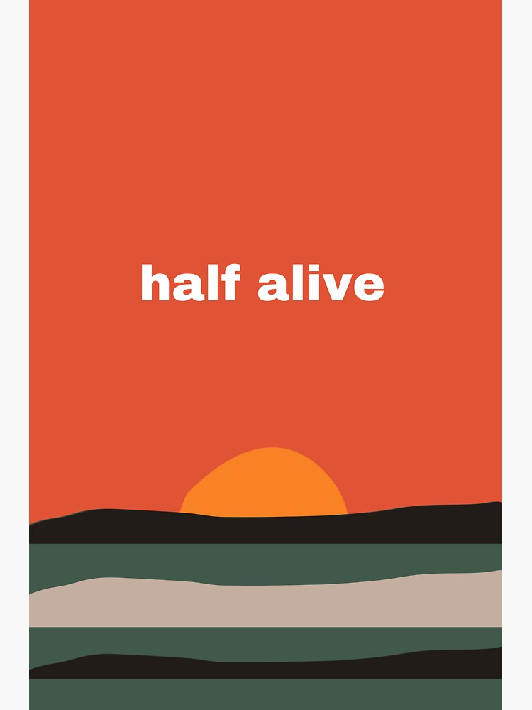 "retro half alive" Sticker by notsamlu | Redbubble