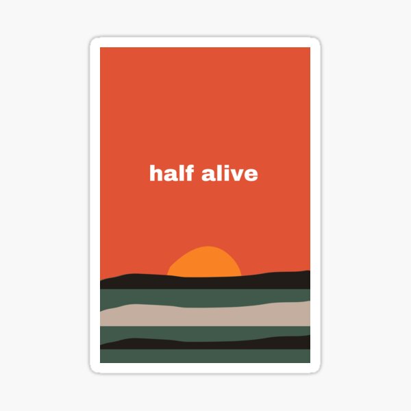 "retro half alive" Sticker by notsamlu | Redbubble