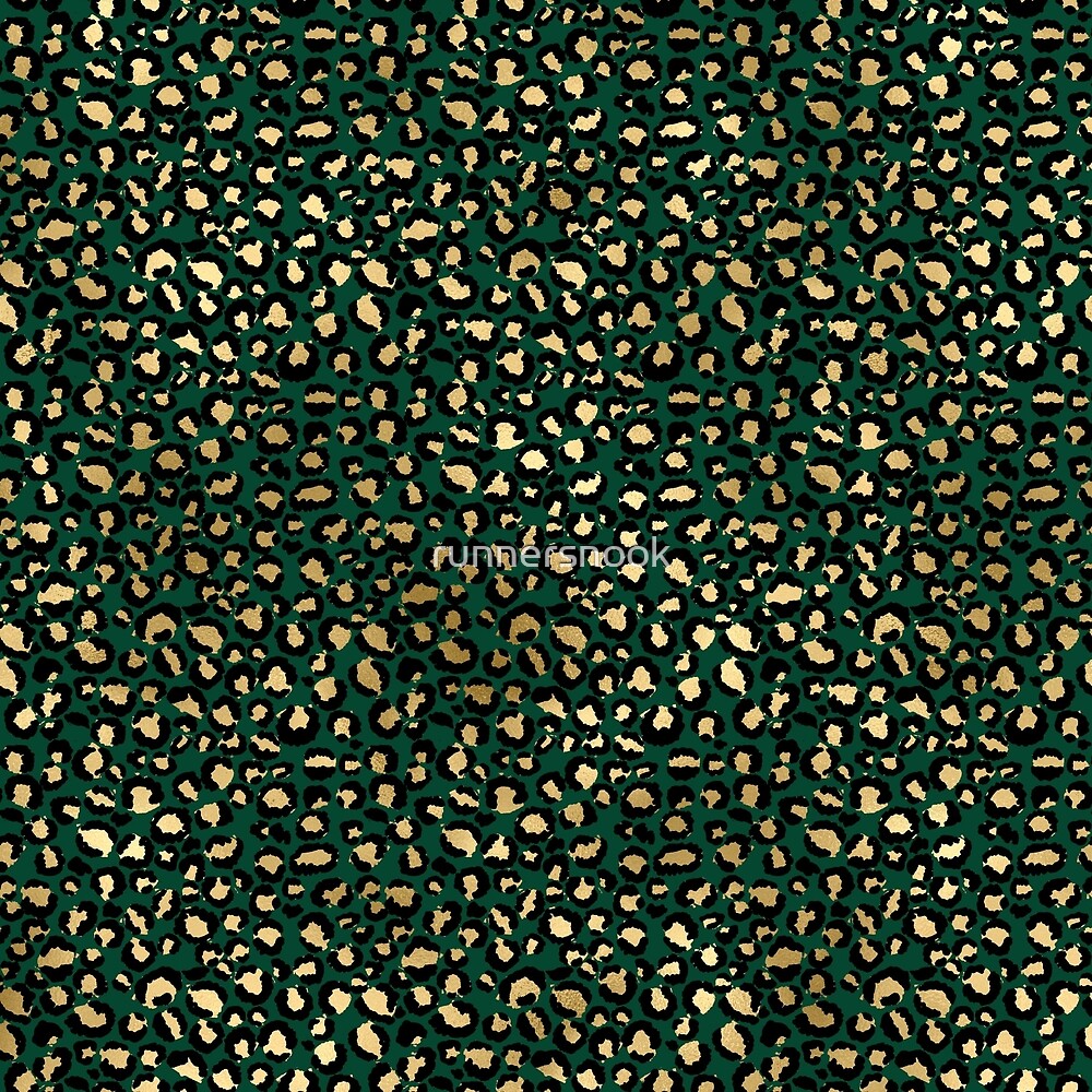 "Emerald and Gold Safari / Animal Print Pattern Collection (style 5 ...