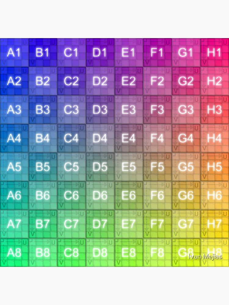 "UV Grid" Sticker for Sale by Ivan Mejias | Redbubble