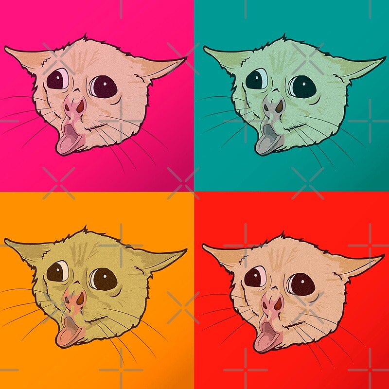 "Popcat | Crazy Cat Meme Pop Art" by LicencaPoetica | Redbubble