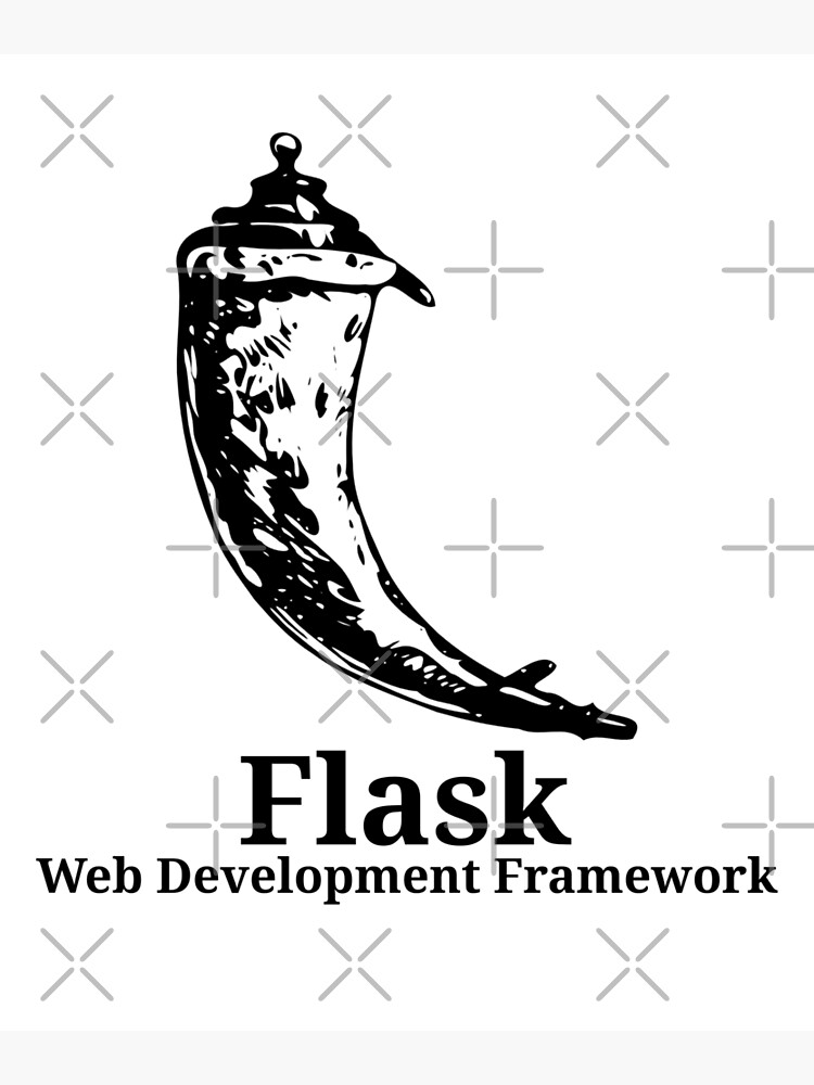 "Flask Web Development Framework" Poster for Sale by clubtee | Redbubble