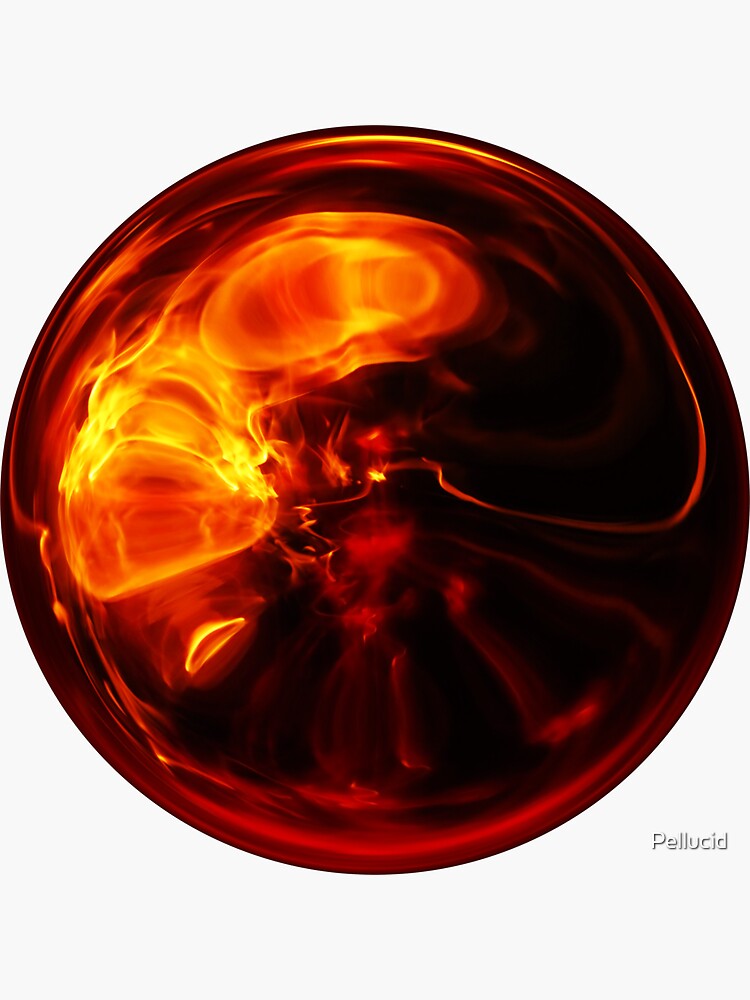 "Fireball" Sticker by Pellucid | Redbubble
