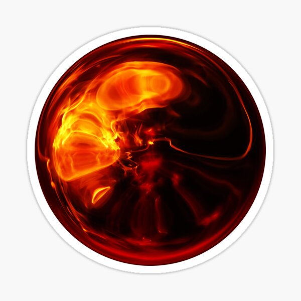 "Fireball" Sticker by Pellucid | Redbubble