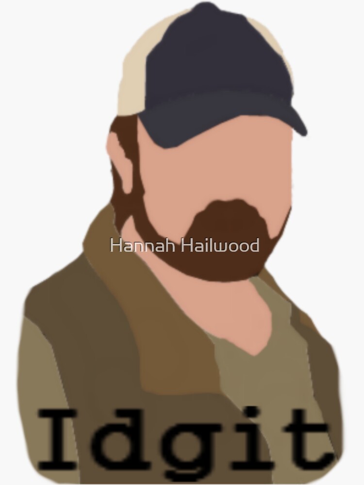 "idgit!" Sticker for Sale by Hjarema18 | Redbubble