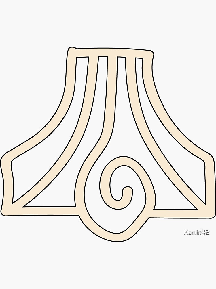 "Lava Bending Sigil" Sticker for Sale by Kamin42 | Redbubble