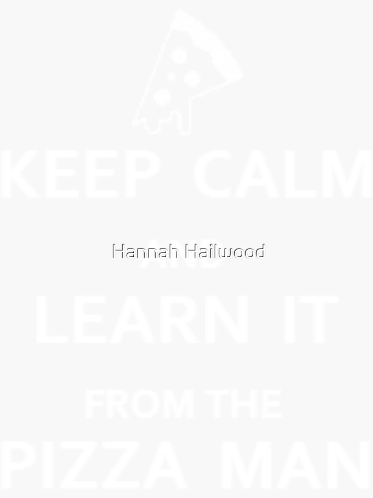 "Pizza Man" Sticker for Sale by Hannah Hailwood | Redbubble