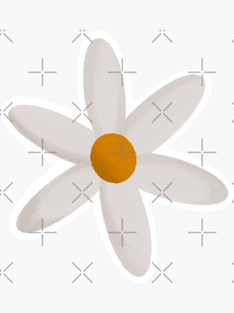 "Daisy doodle " Sticker for Sale by rumbie | Redbubble