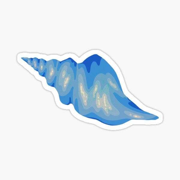 "Shell blue" Sticker for Sale by MitchKohlhagen | Redbubble