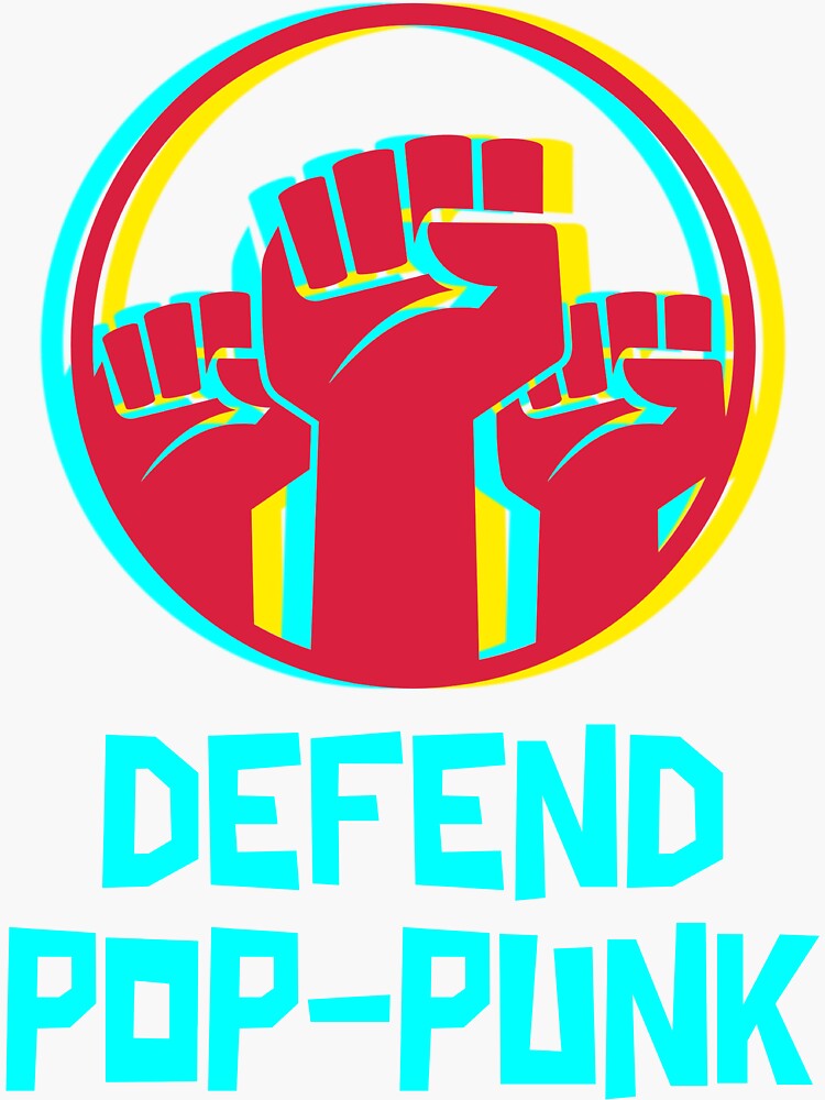 "Defend Pop Punk" Sticker by Pop-Slabs | Redbubble