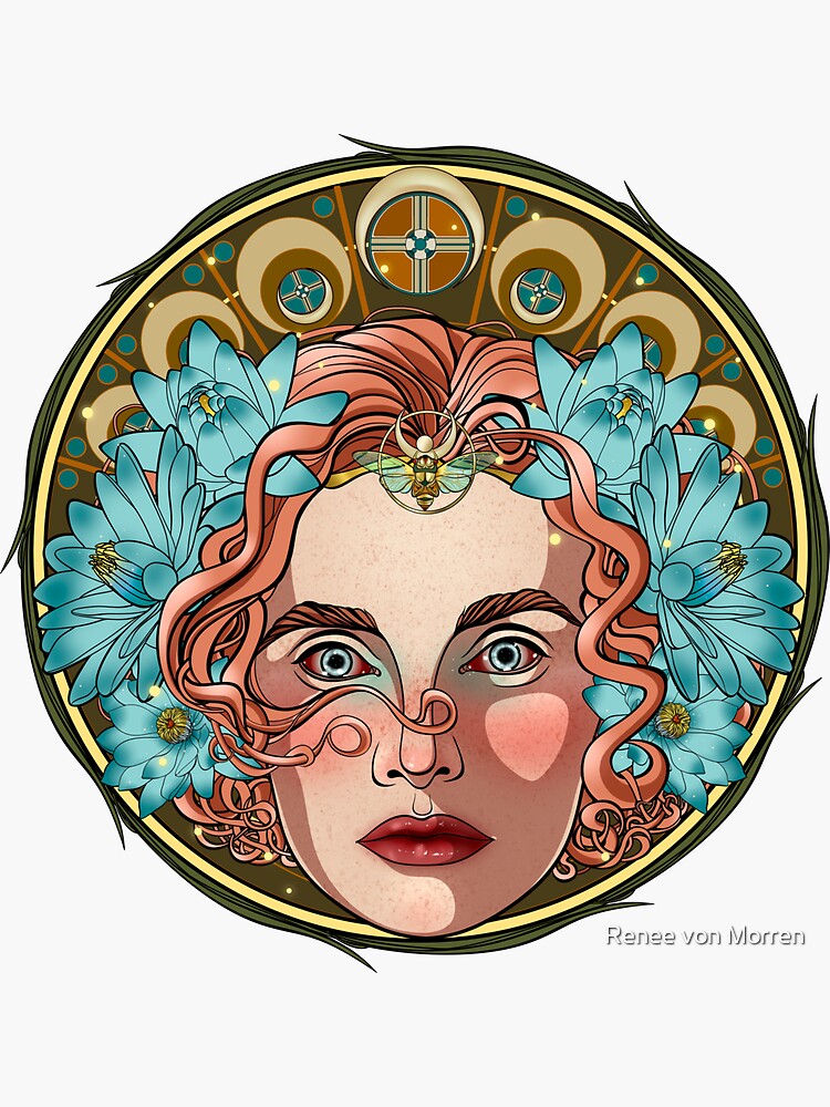"Naiad" Sticker for Sale by RenmoR | Redbubble