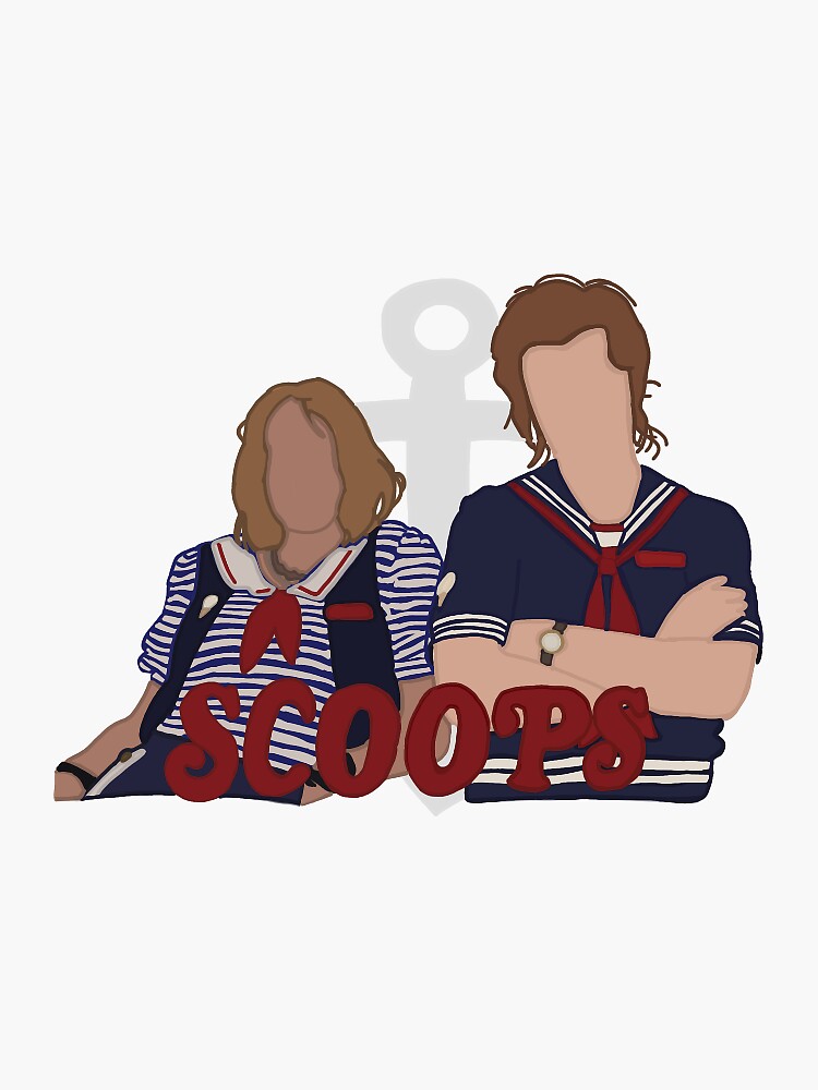 "Stranger Things Scoops Ahoy " Sticker by nanashigure | Redbubble