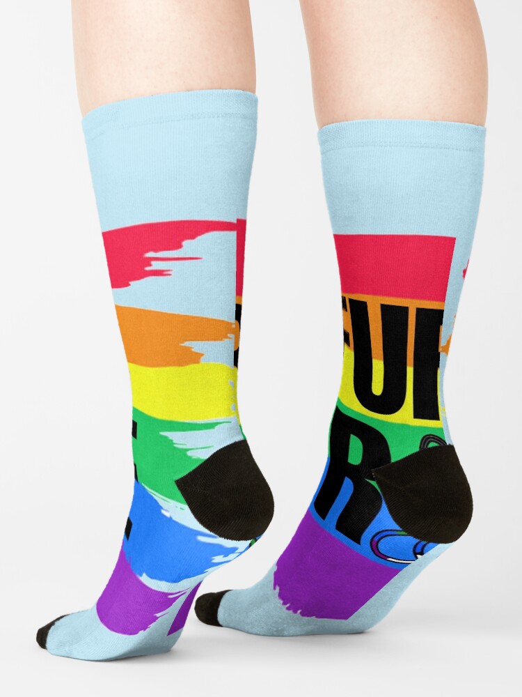 "Furry Pride Ally" Socks for Sale by jadiekinseth | Redbubble