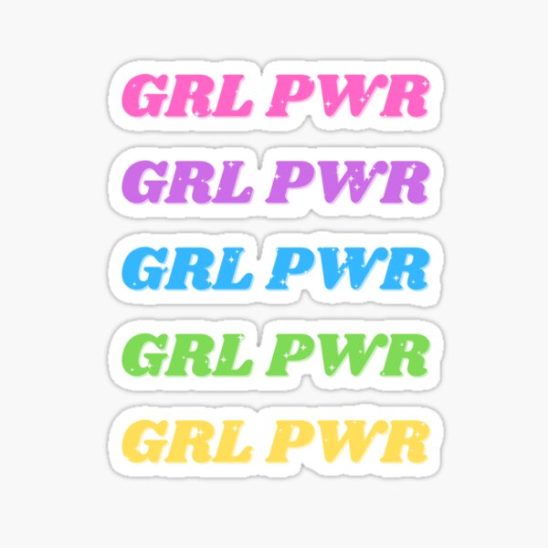 "GRL PWR Sticker Pack" Sticker for Sale by alanxshby | Redbubble