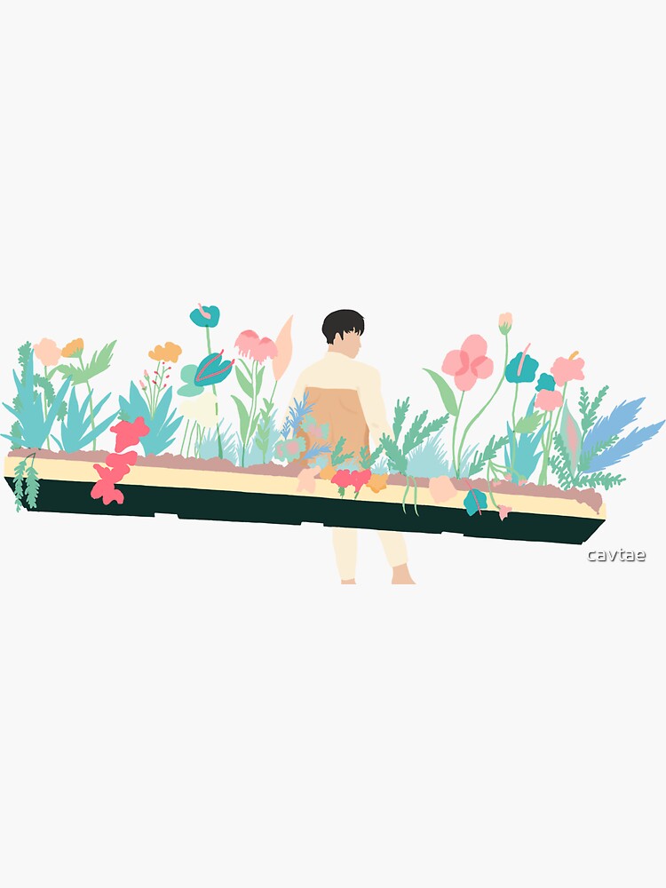 "Fallin Flower mingyu" Sticker by cavtae | Redbubble