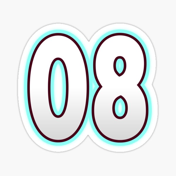 "Number eight" Sticker for Sale by Eloy42 | Redbubble