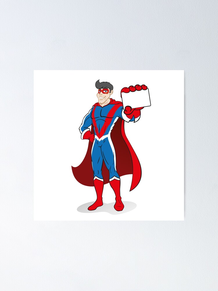 Póster «La ilustración muestra a una persona superheroica haciendo una ...