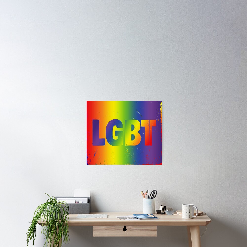 "LGBT Rainbow Logo (LGBT Pride Month)" Poster for Sale by SassyClassyMe ...