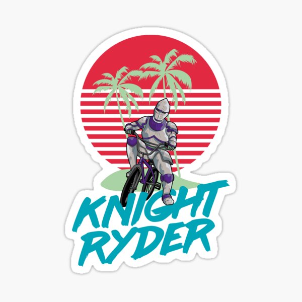 " KNIGHT RYDER " Sticker for Sale by Dwarf-Monkey | Redbubble
