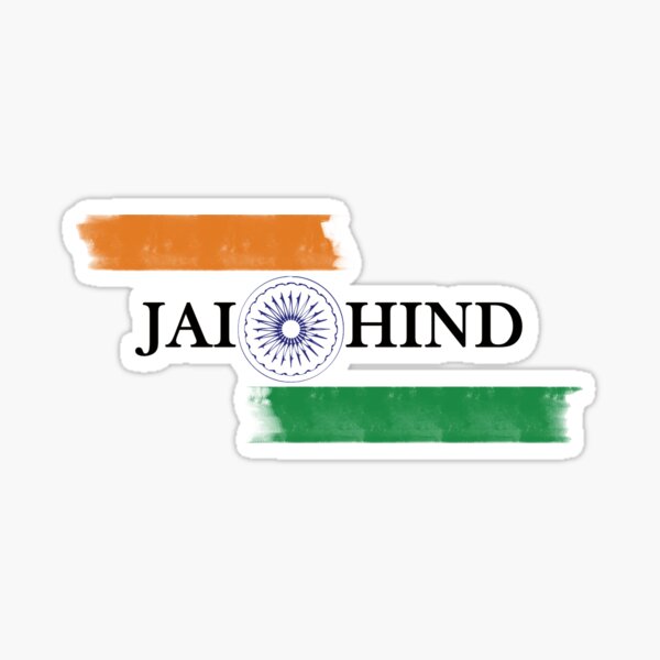 "Jai Hind" Sticker for Sale by valienterook | Redbubble