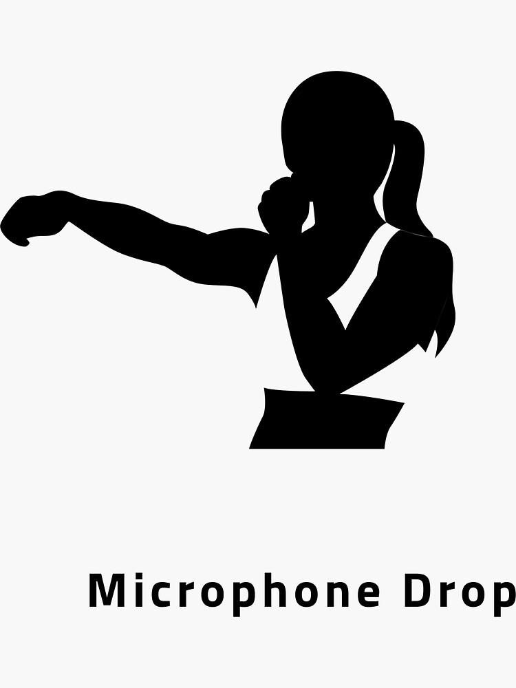"Microphone Drop" Sticker for Sale by DifferenceMaker | Redbubble