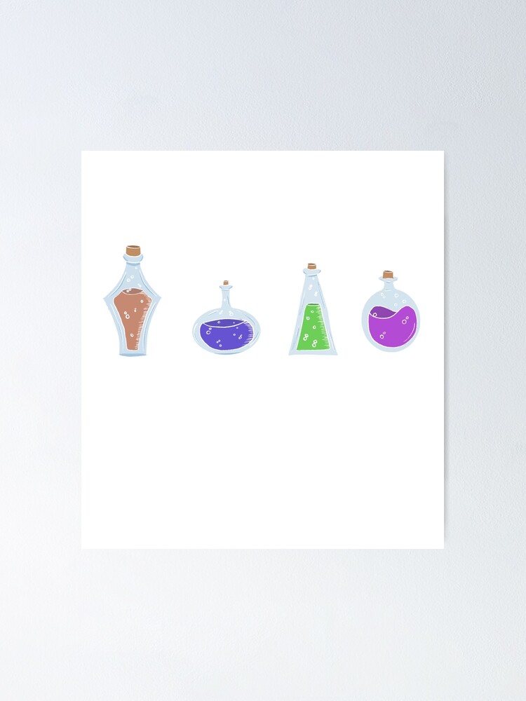 "Colored potions" Poster by JessyOdijk | Redbubble