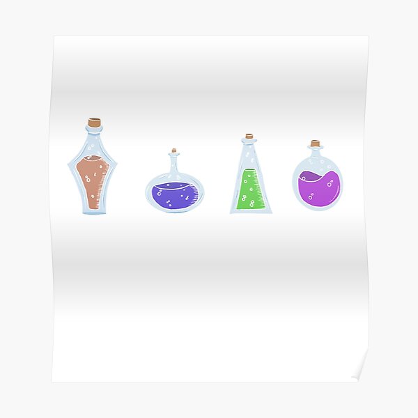 "Colored potions" Poster by JessyOdijk | Redbubble