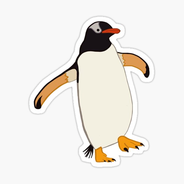 "Dancing Penguin" Sticker for Sale by lunajane | Redbubble