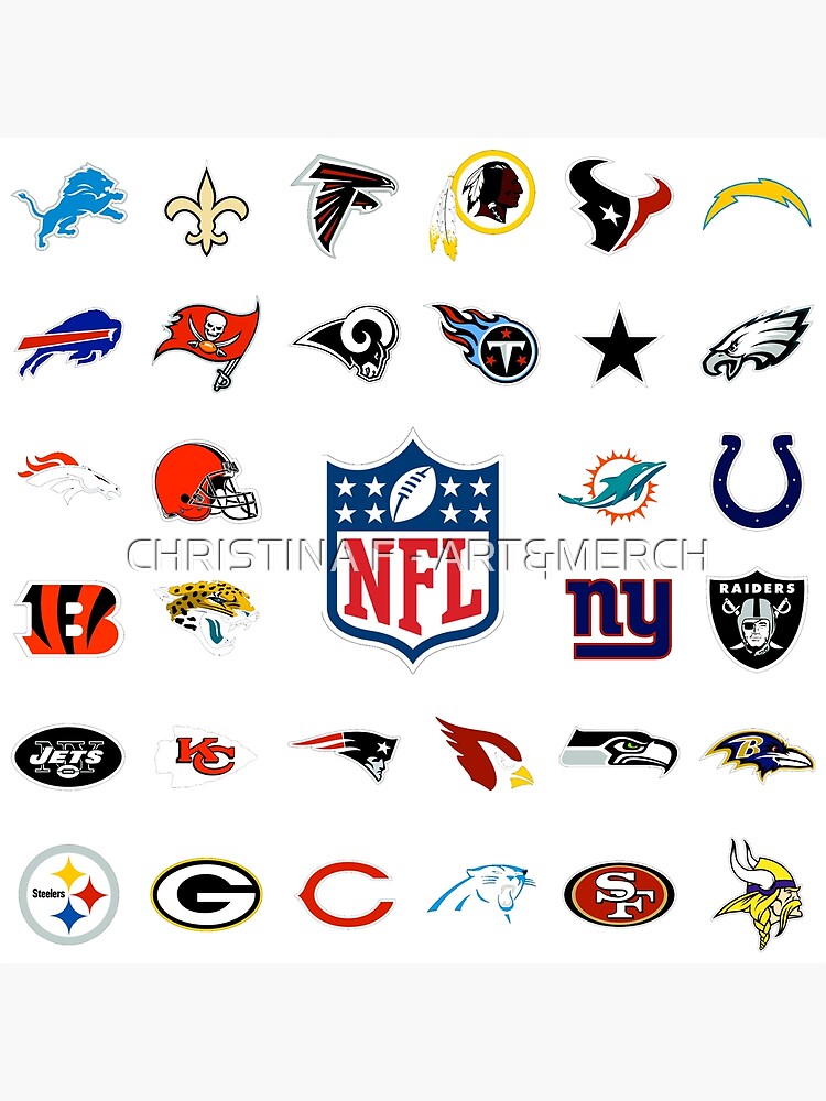 "American Football Team Collage -- wall art" Poster for Sale by Studio ...