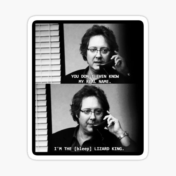 "Robert California Lizard King" Sticker by Cuttintees | Redbubble