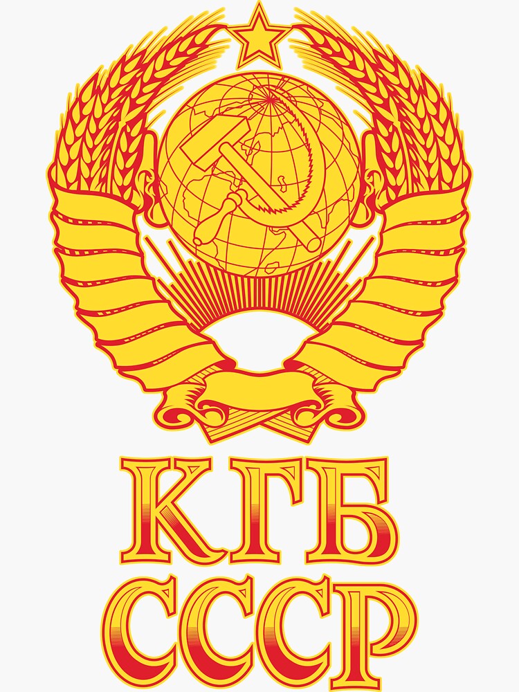"KGB soviet secret service" Sticker for Sale by LuridoDog | Redbubble