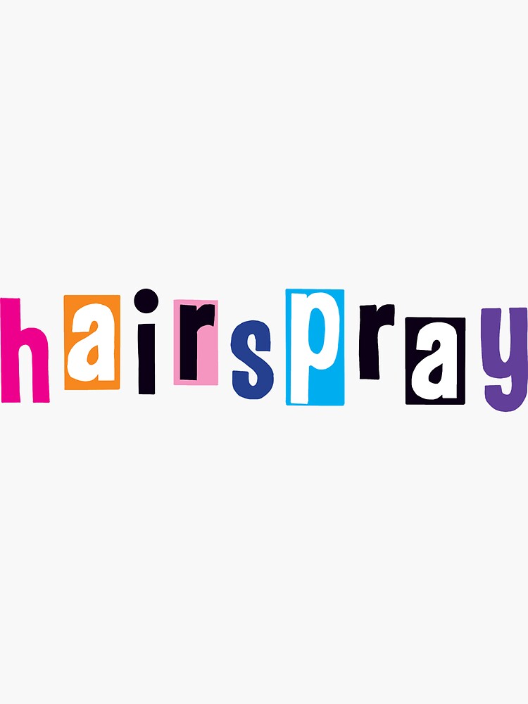 "Hairspray" Sticker by michaelscarn824 | Redbubble