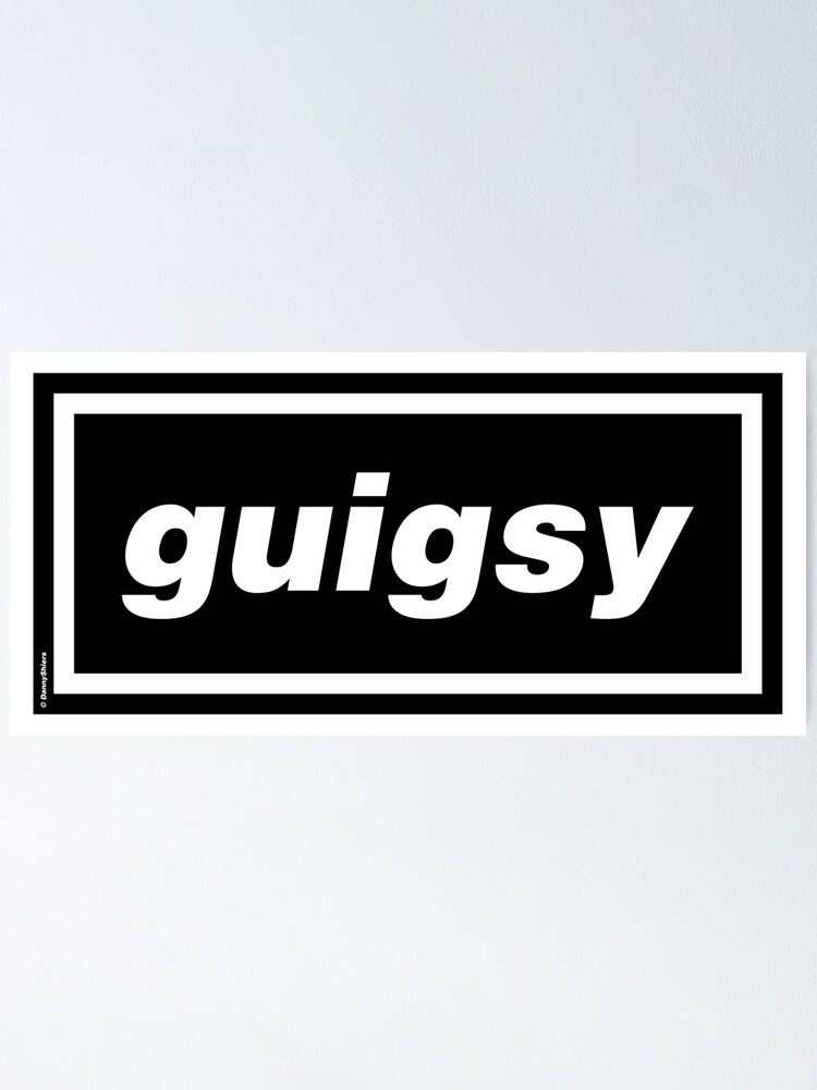 "Guigsy - Oasis Gallagher 90s Teen British Band Artwork" Poster by ...