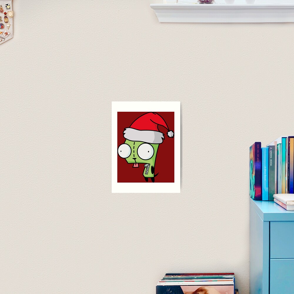 "Invader Zim - Santa Gir [Red]" Art Print by KirstieRutter | Redbubble