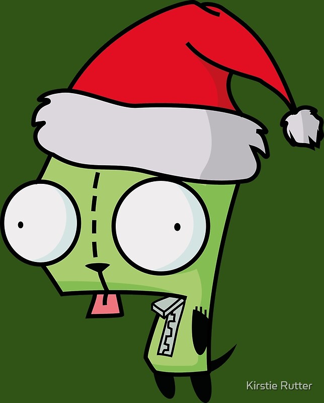 "Invader Zim - Santa Gir [Green]" Greeting Cards by Kirstie Rutter ...