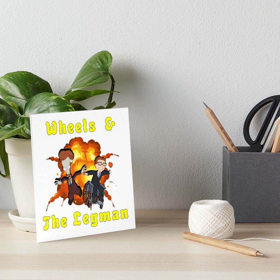 "Wheels and the Legman" Art Board Print for Sale by Smiling-sam | Redbubble