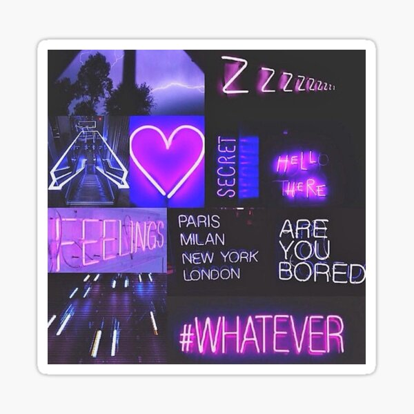 "Nightlife aesthetic" Sticker by FrostSnake | Redbubble