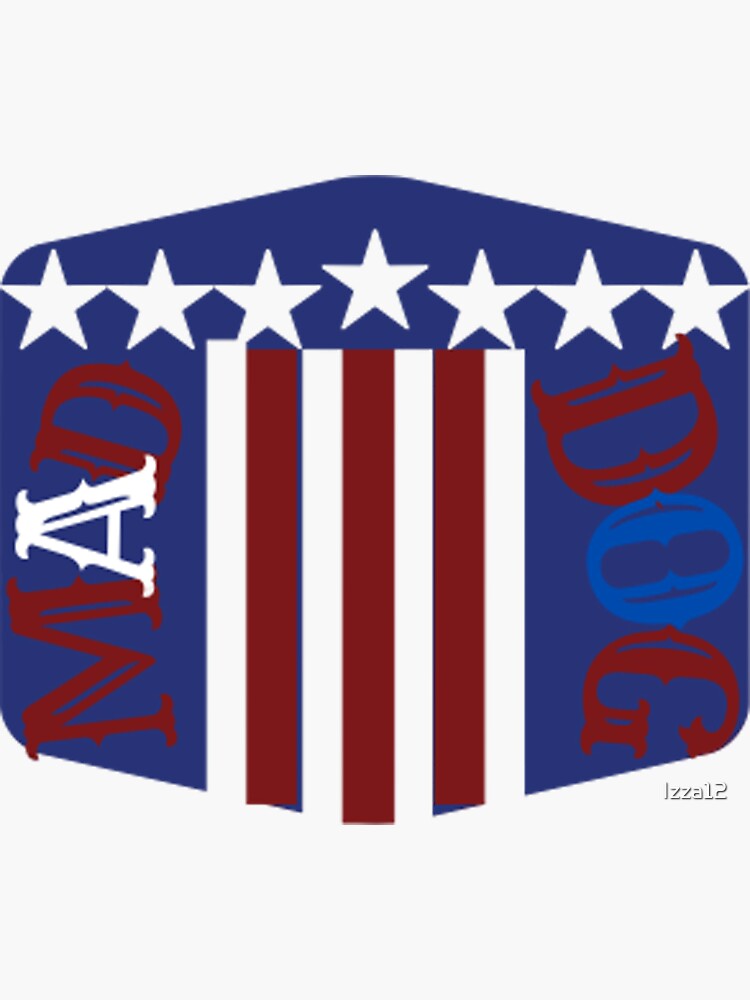 "Mad Dog" Sticker for Sale by Izza12 | Redbubble